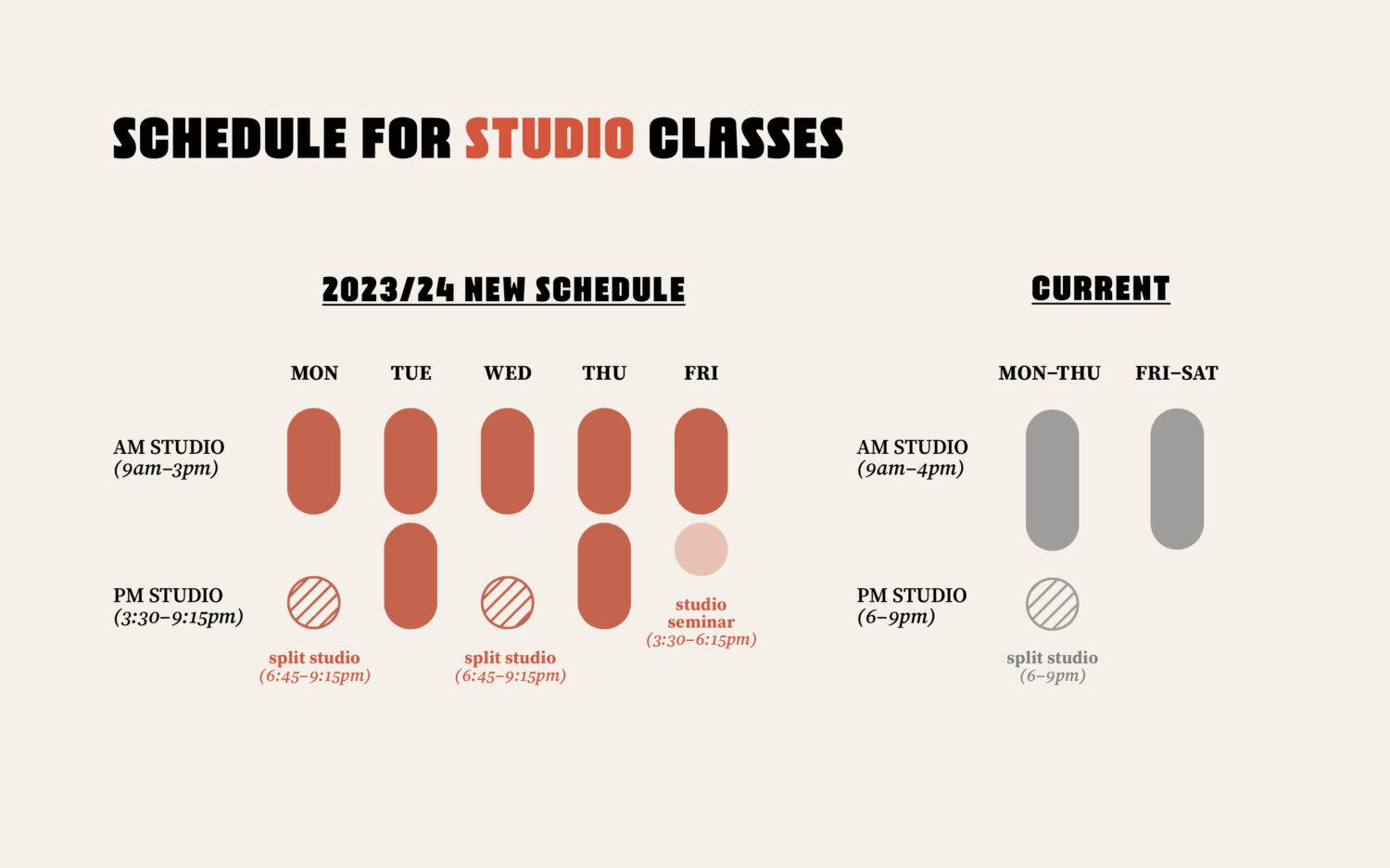 Fall 2023 Schedule Change - F Newsmagazine