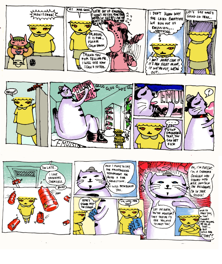 Fat Cat Pays a Visit to the Print Studio - F Newsmagazine